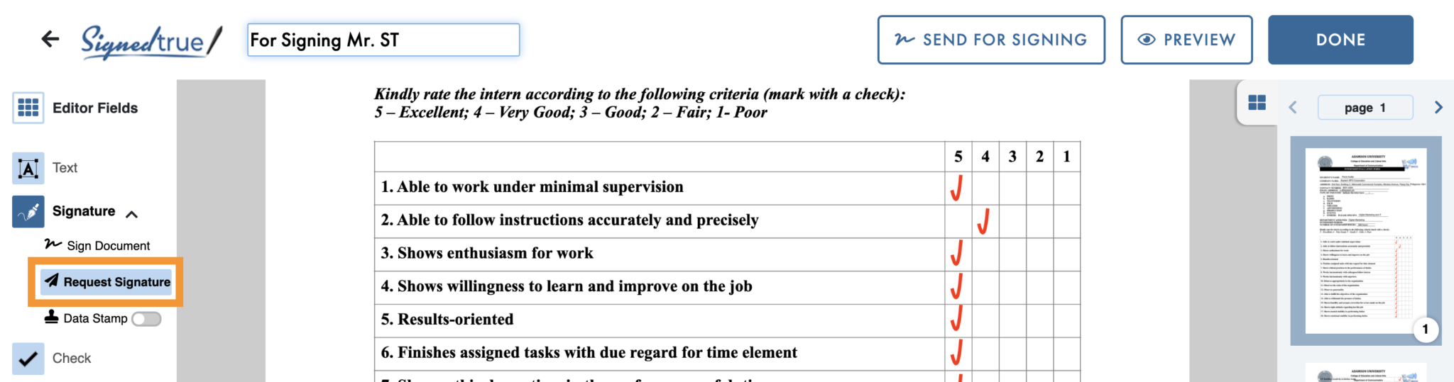 How to Collect Electronic Signatures - SignedTrue.com