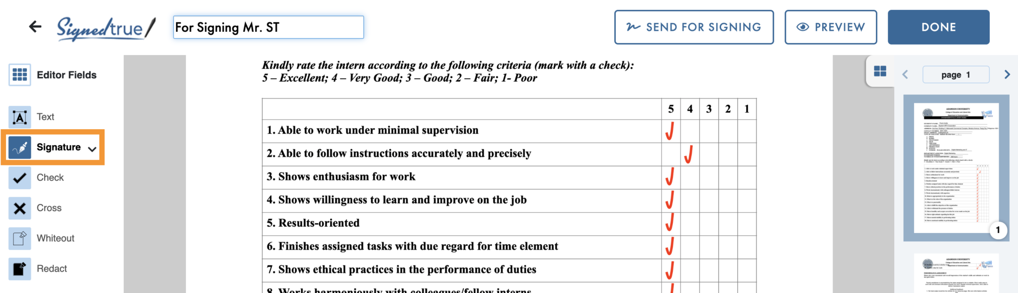 How to Collect Electronic Signatures - SignedTrue.com